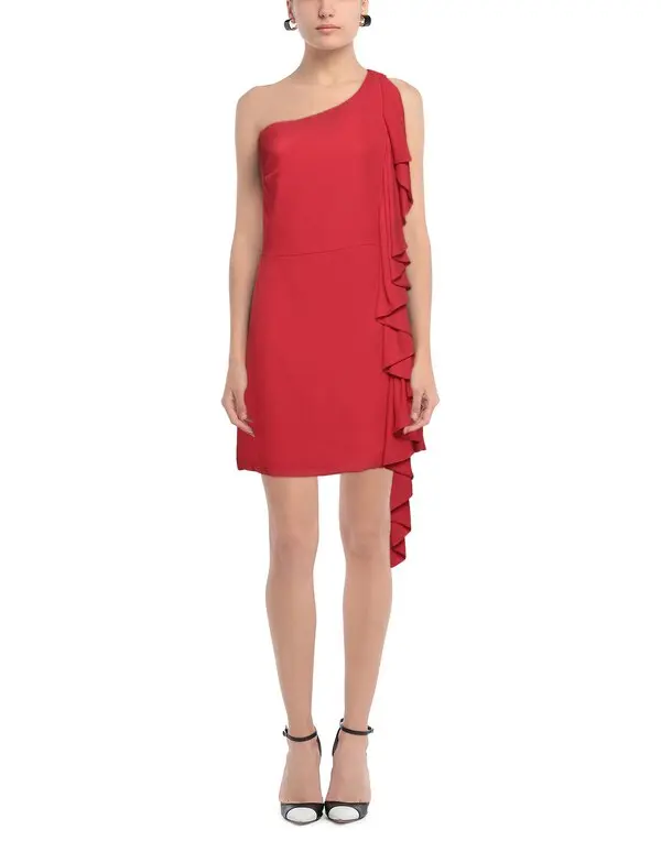 MARC ELLIS Mini One-shoulder Dress - Red