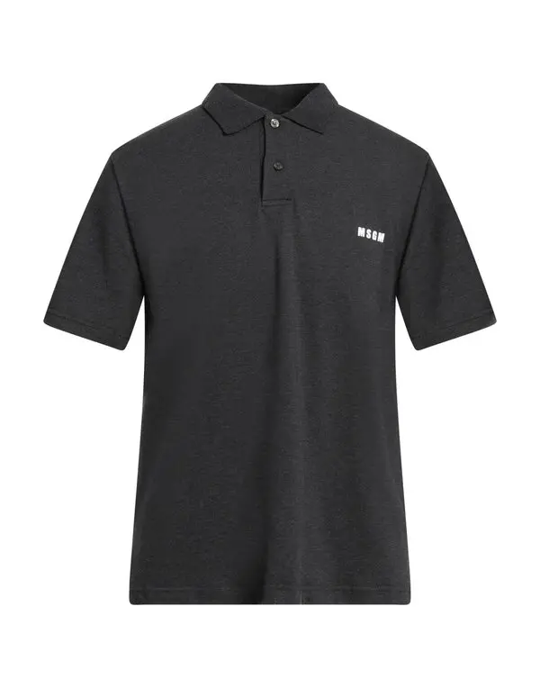 MSGM Polo Shirt Lime Size Cotton - Grey