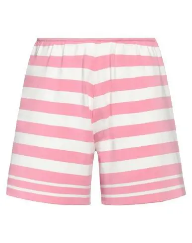 KAOS Striped High Waisted Viscose And Polyester Shorts - Pink