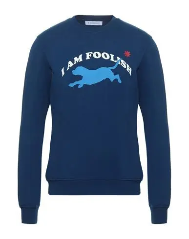 MANUEL RITZ Cotton-blend Printed Sweatshirt - Blue