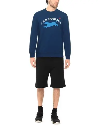 MANUEL RITZ Cotton-blend Printed Sweatshirt - Blue