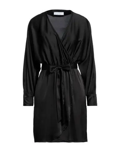 KAOS Mini Wrap Dress - Black