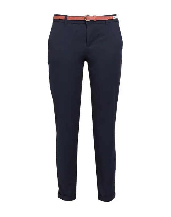 Only Tapered Chinos With Belt - Navy Blue