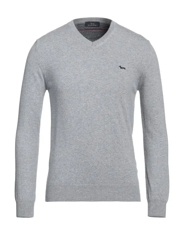 HARMONT & BLAINE V-neck Mélange Knit Sweater