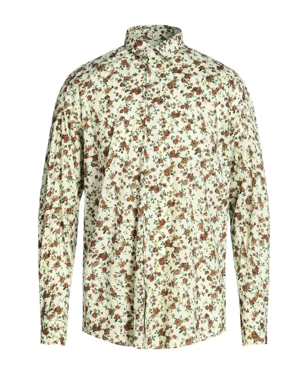 8 BY YOOX Printed Regular Shirt Shirt Size Cotton, Polyester