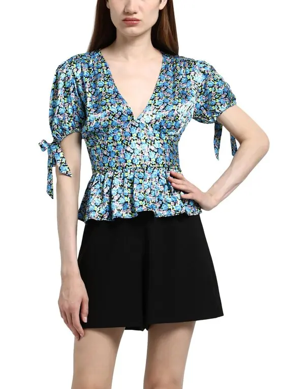 Topshop Peplum Floral Top