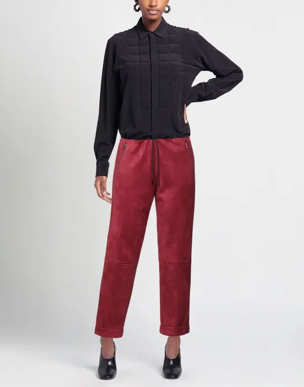 SILVIAN HEACH Suede-effect Trousers