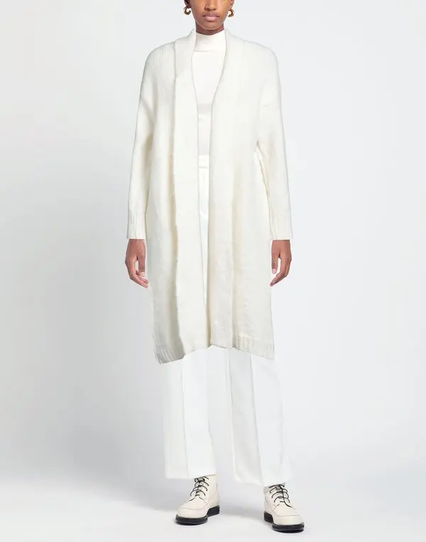 VICOLO Mohair Blend Cardigan - Off White
