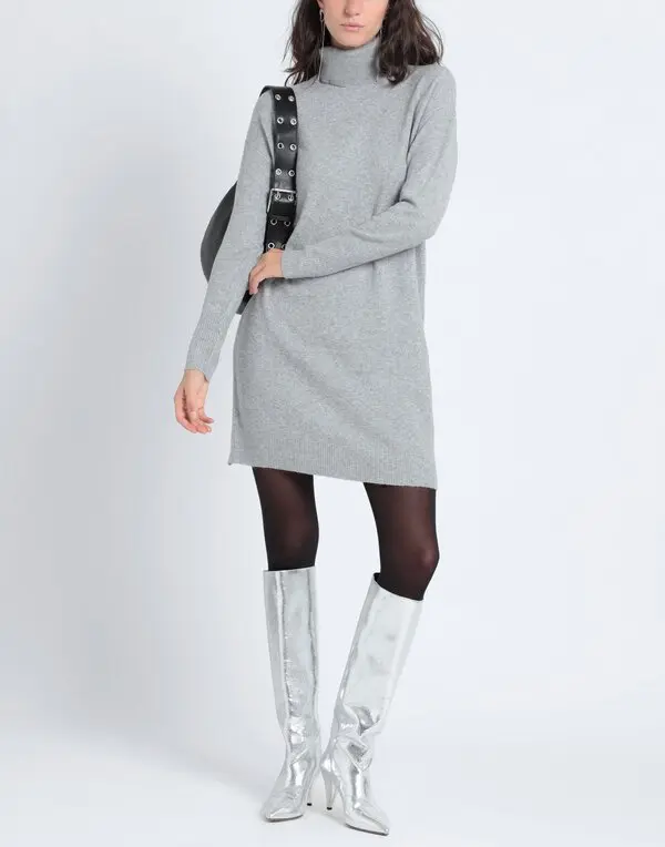 Vero Moda Knitted Mini Dress - Grey