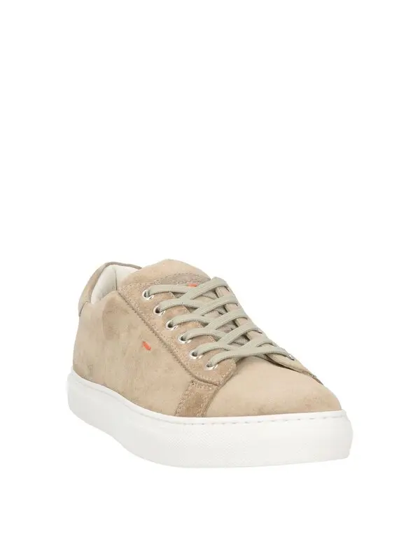 Santoni Leather Low-top Sneakers - Beige