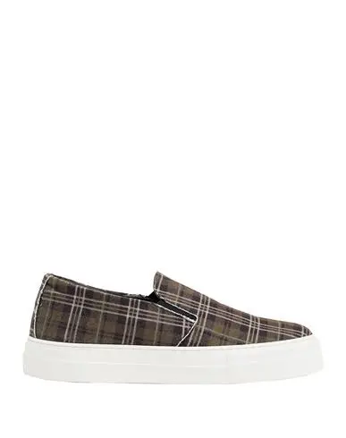 8 BY YOOX Tartan Pattern Leather Trainers - Green