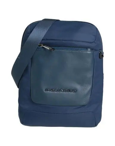 PIQUADRO Cross-body Bag Cow Leather, Eva Nylon, Polyester, Metal - Blue