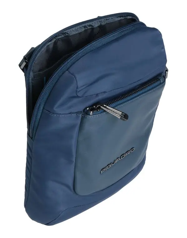 PIQUADRO Cross-body Bag Cow Leather, Eva Nylon, Polyester, Metal