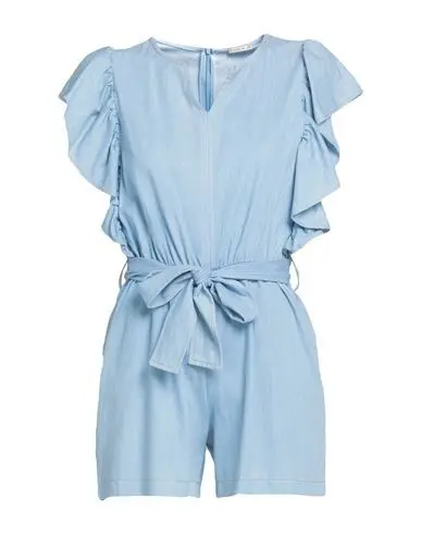 WHITE WISE Cotton Playsuit - Blue