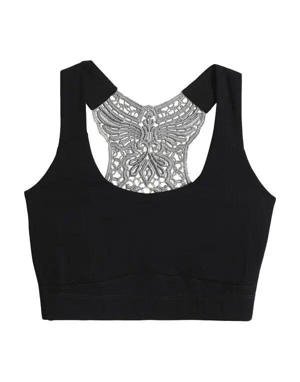 SAPOPA Crop Top With Lace Detail