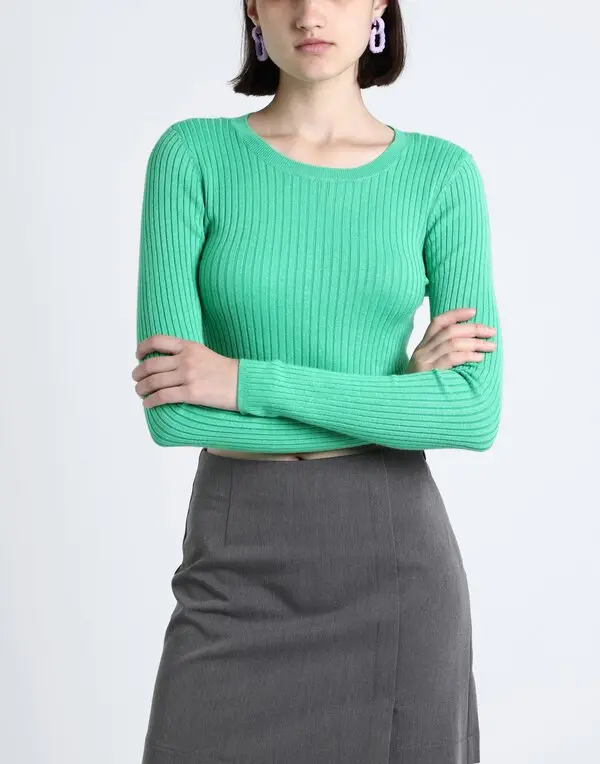 Only Sweater In Viscose And Nylon - Green