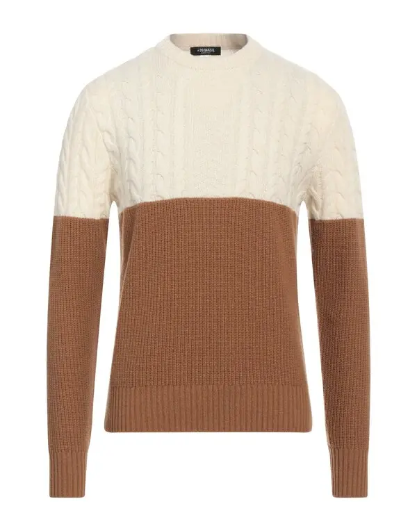 MASQ Crewneck Wool Sweater - White