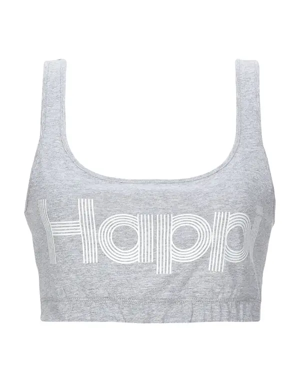 HAPPINESS Crop Top - Grey