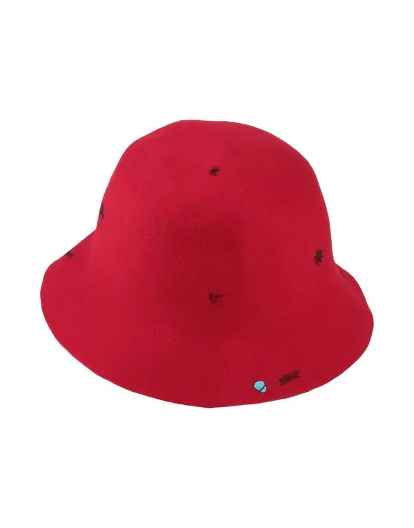 SUPERDUPER Wool Bucket Hat - Red