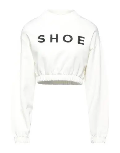 SHOE Cotton Fleece Sweatshirt - White