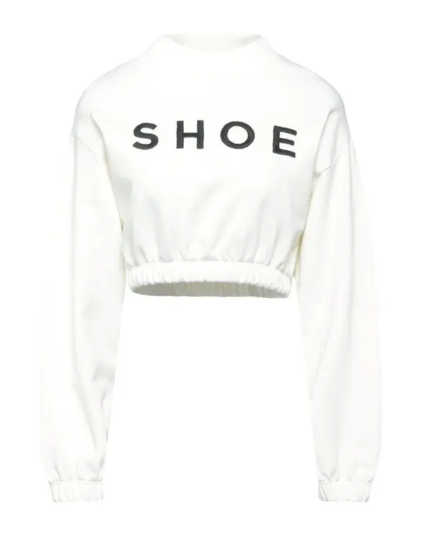 SHOE Cotton Fleece Sweatshirt - White
