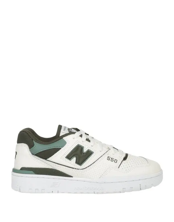 NEW BALANCE 550 Soft Leather And Techno Fabric Sneakers - Ivory