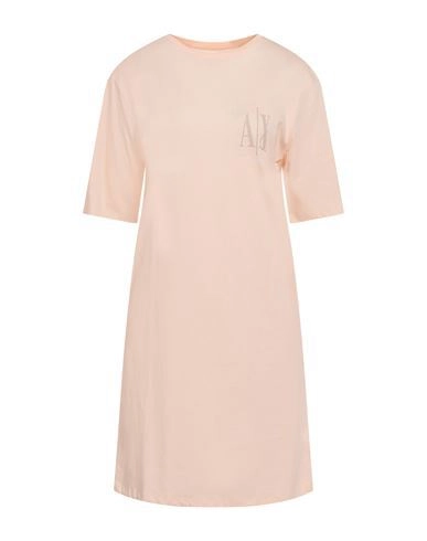 Armani Exchange Jersey T-shirt Dress With Appliqués - Apricot
