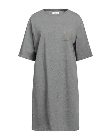 Armani Exchange Icon Period Mini Dress Cotton - Grey