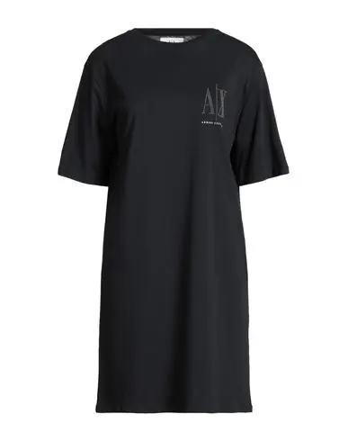 Armani Exchange Jersey T-shirt Dress With Appliqués - Navy