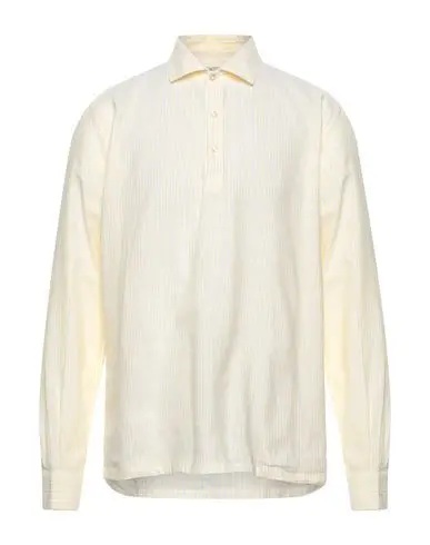 BROOKSFIELD Shirt Size Cotton, Linen - Yellow