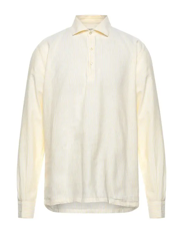 BROOKSFIELD Shirt Size Cotton, Linen - Yellow