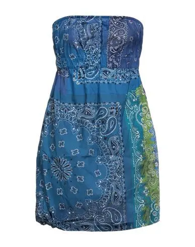 SEMICOUTURE Paisley-print Tube Top - Blue