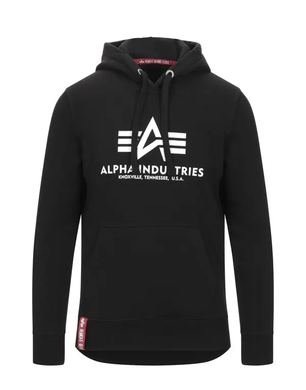 Alpha Industries Cotton-blend Fleece Sweatshirt - Black