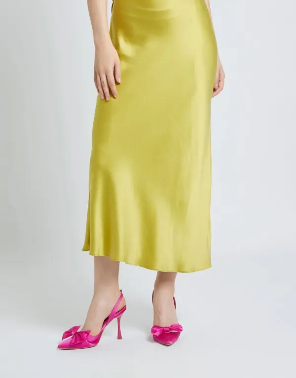 8 BY YOOX Satin Sling-back Pumps With Bow Detailing