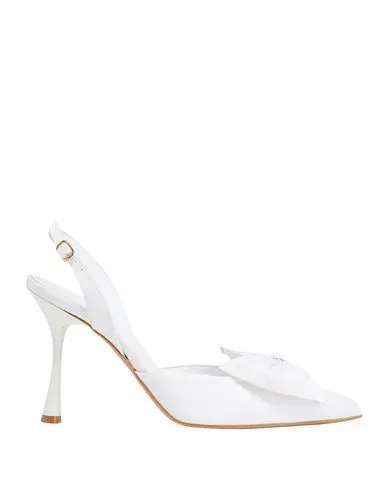 8 BY YOOX Satin Sling-back Pumps With Bow Detailing