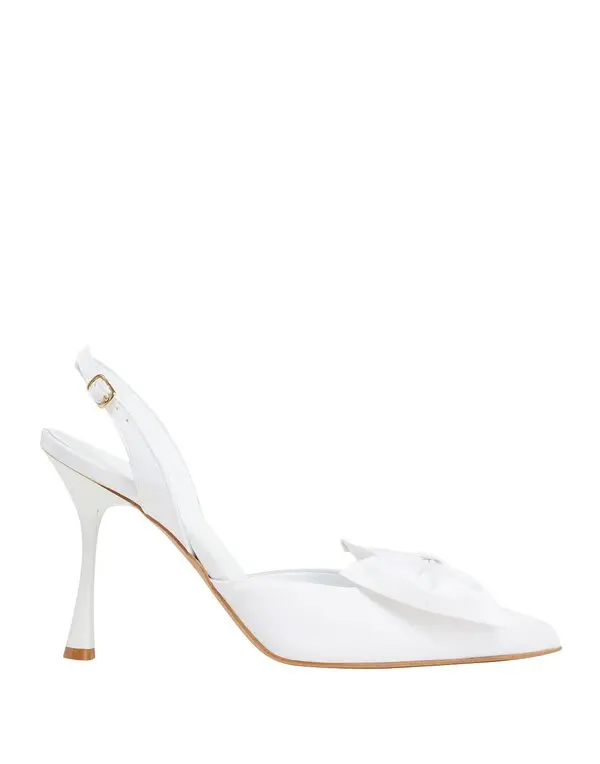 8 BY YOOX Satin Sling-back Pumps With Bow Detailing