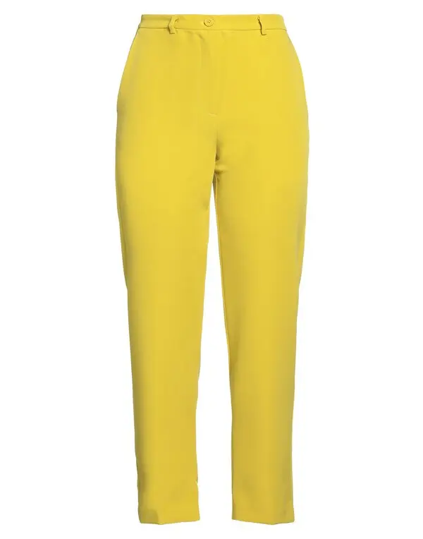VICOLO Marigold Polyester And Elastane Cropped Pants