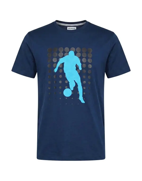 BIKKEMBERGS T-shirt Size Cotton - Navy