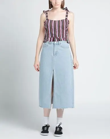 COTAZUR Striped Woven Crop Top