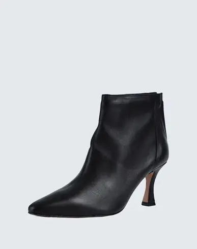 BIANCA DI Leather Ankle Boots - Black