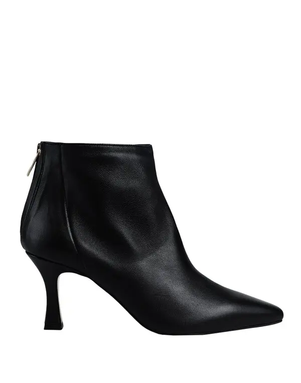 BIANCA DI Leather Ankle Boots - Black