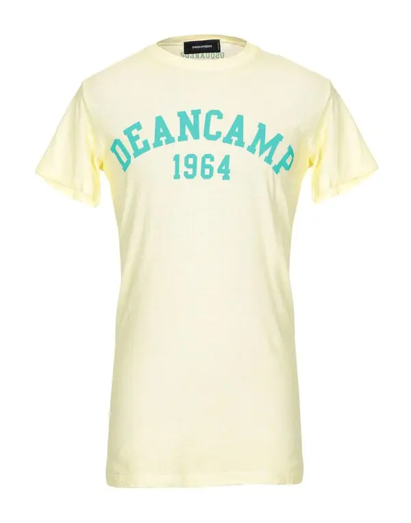 Dsquared2 T-shirt Pastel Size Cotton - Yellow