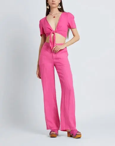 8 BY YOOX Linen High-waisted Wide Leg Pants