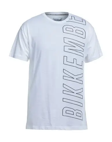 BIKKEMBERGS T-shirt Size Cotton, Elastane - White
