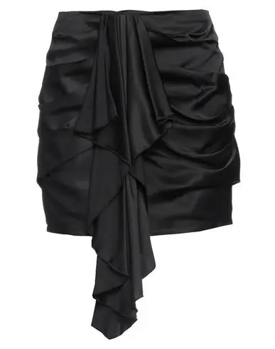 VICOLO Mini Skirt With Draped Detailing - Black