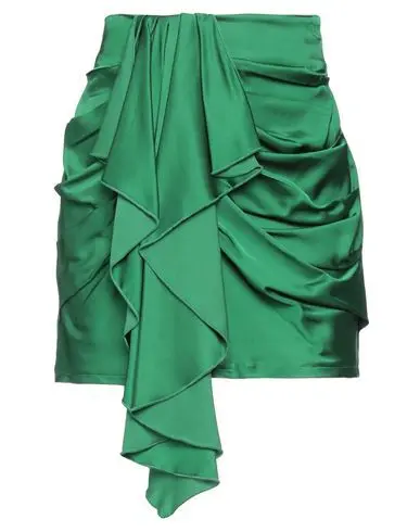 VICOLO Mini Skirt With Draped Detailing - Green
