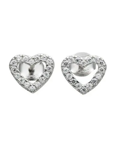 KURSHUNI Earrings 925/1000 Cubic Zirconia - Silver
