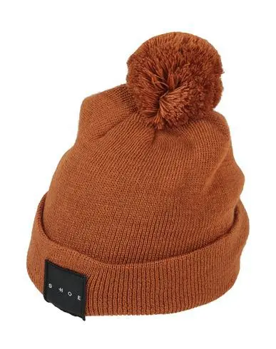 SHOE Knitted Beanie With Logo - Beige