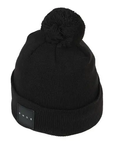 SHOE Knitted Beanie With Logo - Black