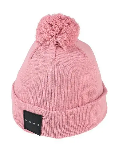 SHOE Knitted Beanie With Logo - Pink